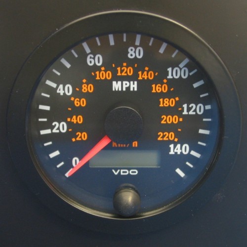 VDO 80mm Electronic Speedometer 140mph
